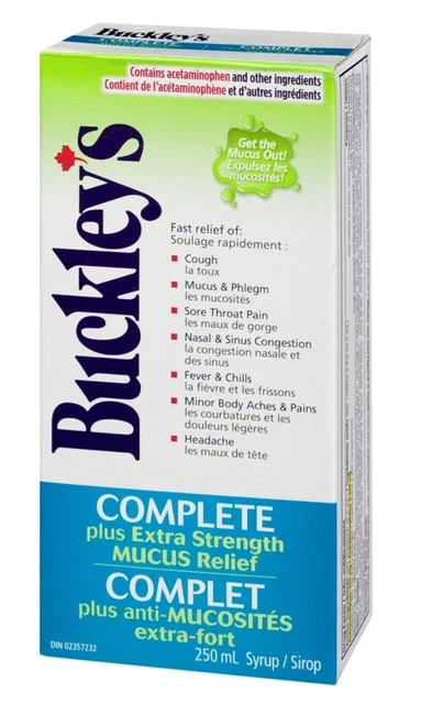 SIROP DE SOULAGEMENT du mucus Buckley's Complete Plus Extra Strength ...