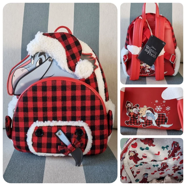 LOUNGEFLY DISNEY WINNIE Pooh Eeyore Winter Pyjama Sherpa Exclusive ...