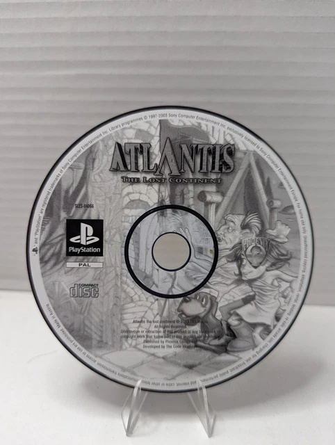 DISNEY'S ATLANTIS THE Lost Empire (Sony PlayStation PS1 PAL) Disc Only ...