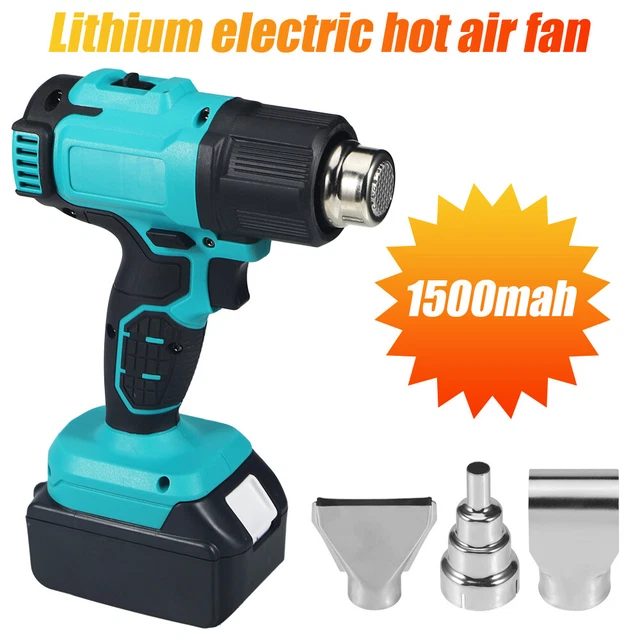 CORDLESS ELECTRIC HEAT Gun Kit Handheld Welding Gun Hot Air Gun+1500mah ...