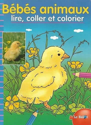 BÉBÉS ANIMAUX : Lire, coller et colorier EUR 5,00 - PicClick FR