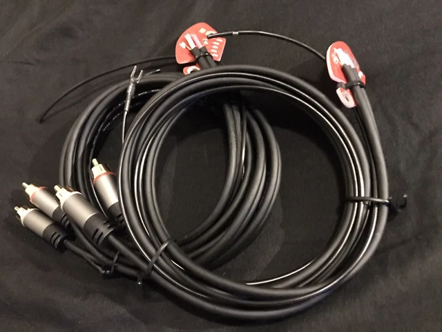 PAIR NEW TECHNICS 1200 turntable RCA cable & pc board W/ gnd mk2 m3d DJ ...