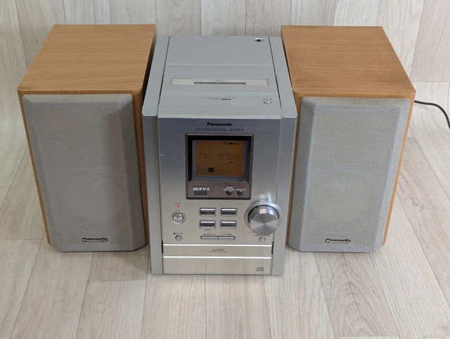 PANASONIC SA-PM10 MICROBOOKSHELF StereoSystem CD Cassette Tape Radio £ ...