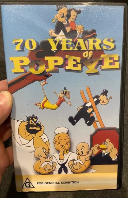 70 YEARS OF Popeye The Sailor Man VHS VIDEO TAPE (animated kids comedy ... 70 YEARS OF Popeye The Sailor Man VHS VIDEO TAPE (animated kids comedy ...