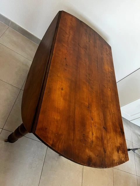 TABLE RONDE À rabats en pin massif EUR 40,00 - PicClick FR