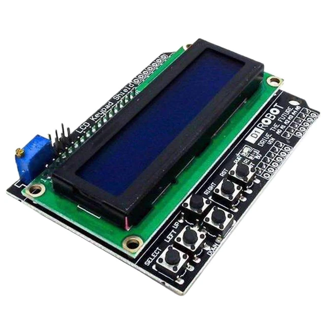 AZDELIVERY HD44780 1602 LCD Modul Displa 2x16 Zeichen (blau) mit Gratis ...