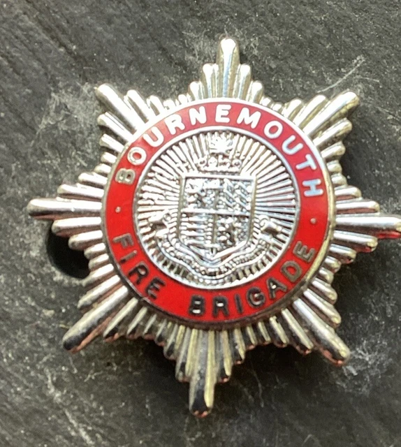 OBSOLETE BOURNEMOUTH FIRE Brigade Cap Badge. £13.99 - PicClick UK