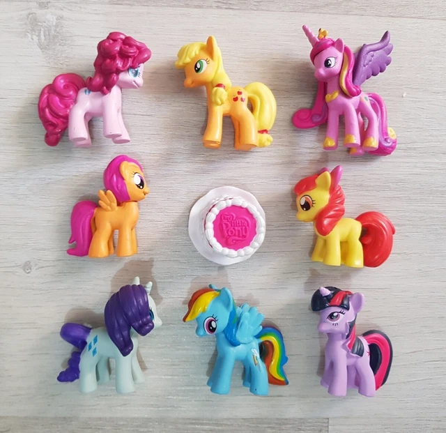 MY LITTLE PONY FIGURES small toys APPLEJACK cake toppers RARITY pinkie ...