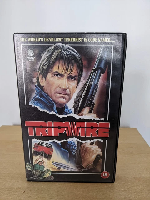 TRIPWIRE BIG BOX Ex-Rental VHS Medusa Label 1989 David Warner £18.00 ...