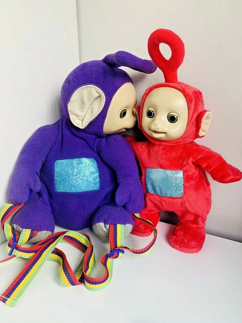 VINTAGE TELETUBBIES BACKPACK Rucksack Tinky Winky Po 1996 Golden Bear ...