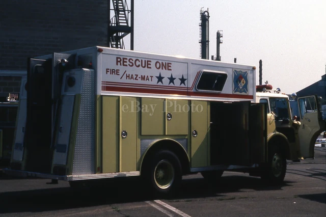 FIRE APPARATUS SLIDE- Newark NJ Fire Department Ford C Rescue 1 $5.00 ...