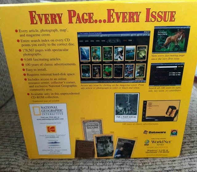 THE COMPLETE NATIONAL GEOGRAPHIC MAGAZINE 108 YEARS ON CD-ROM 1888 to ... THE COMPLETE NATIONAL GEOGRAPHIC MAGAZINE 108 YEARS ON CD-ROM 1888 to ...