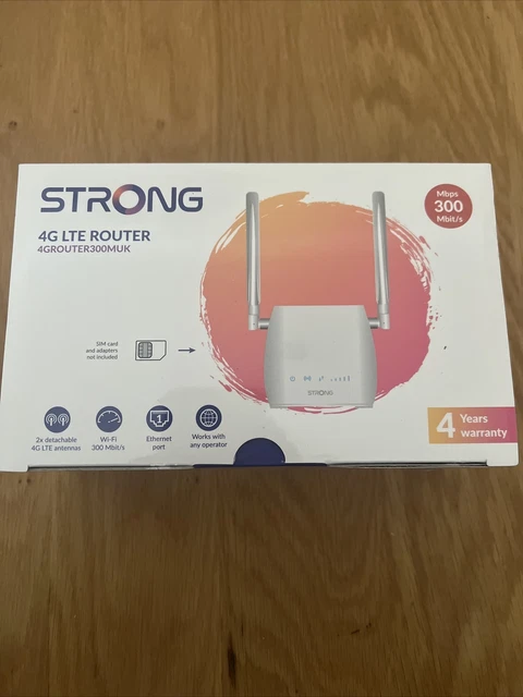 STRONG 4G LTE router wireless N300 WLAN 300 Mpbs sim rimovibile plug ...