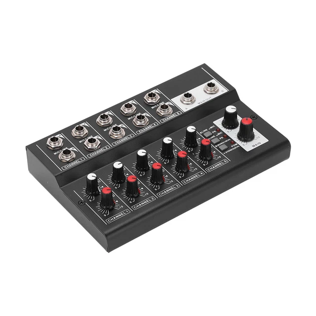 10 CHANNEL MIXING Console Audios Mixer Sound Mixing Board W/ 2 Volume ...