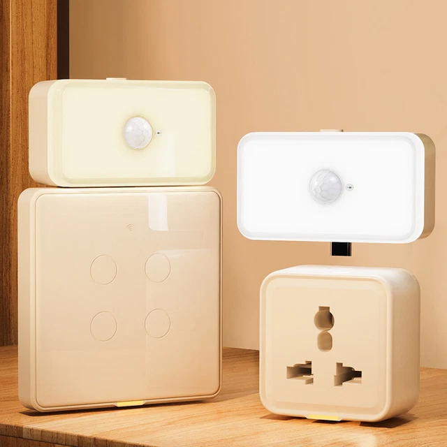 WIFI SMART LED Night Light PIR Motion Sensor Human Body Sensor Plug In ...