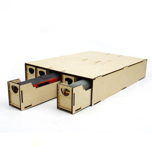THE LOCO STORAGE Box | 5 Drawers | Model Railway MDF Locomotive Case £ ...