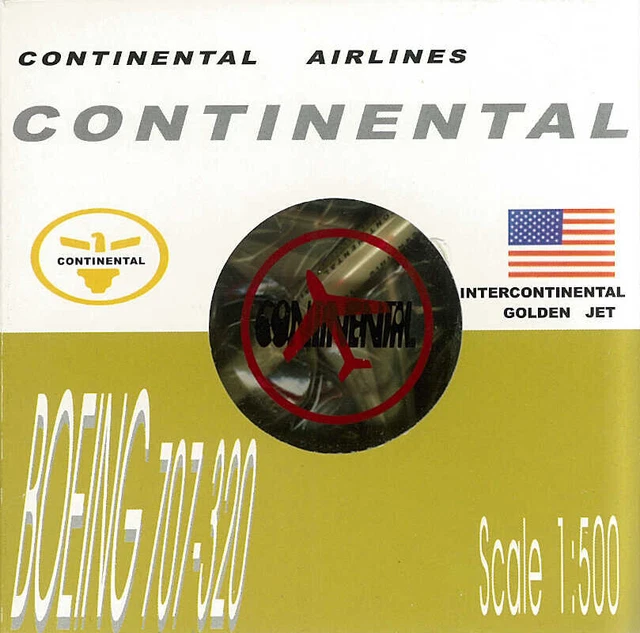 BOEING 707-320 CONTINENTAL Airlines ""Golden Jet"" N17326 Netmodels 1: ...