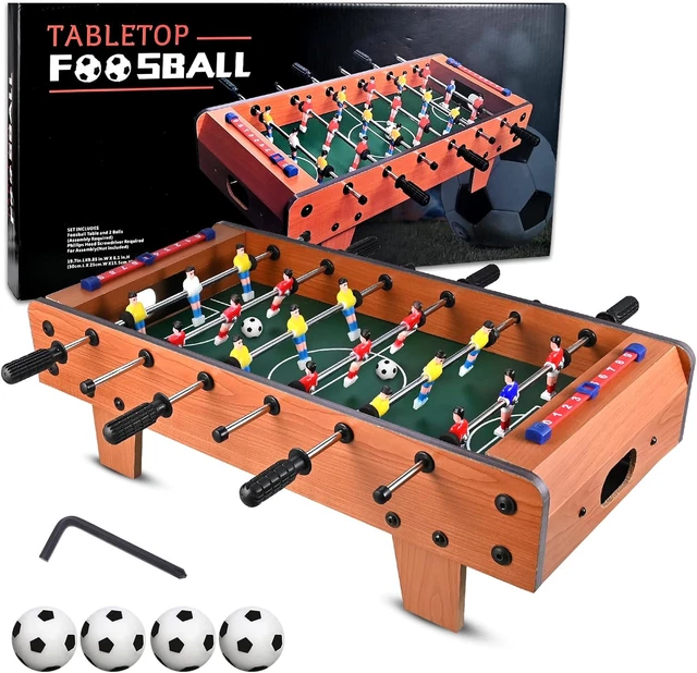 CALCIO BALILLA, BILIARDINO in Legno Con Gambe Da Tavolo, Calcetto Da Tavolo per EUR 54,99 ...