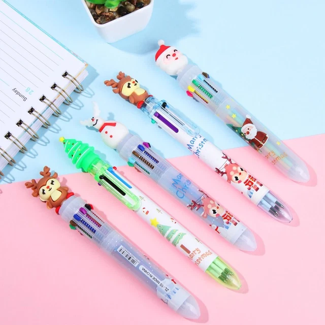 DECOR CARTOON BALL-POINT Pen Santa Claus Pen Merry Christmas Xmas ...