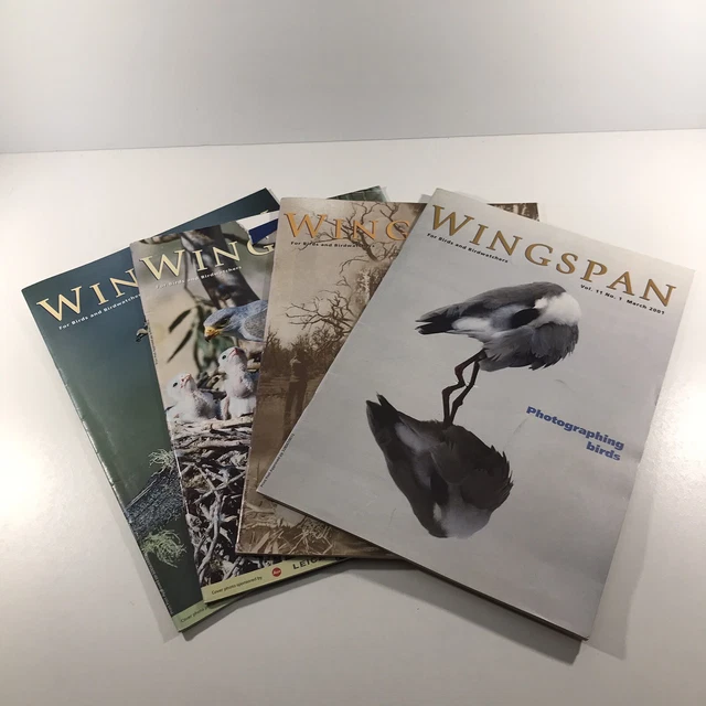 WINGSPAN : FOR Birds And Birdwatchers Magazine Bundle Lot 4 x Issues From 2001 $20.00 - PicClick AU