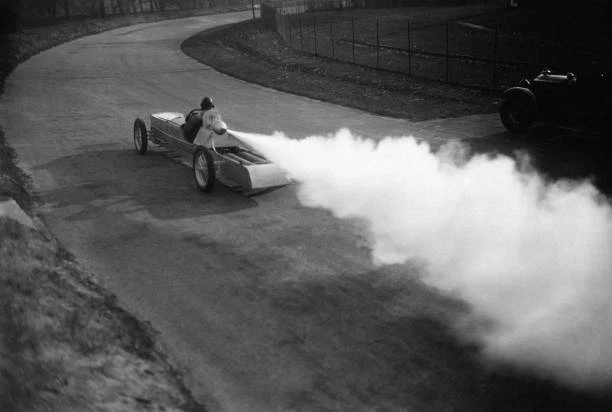 THE INVENTOR OF a rocket car Max Valier on the AVUS Berlin 1929 OLD ...