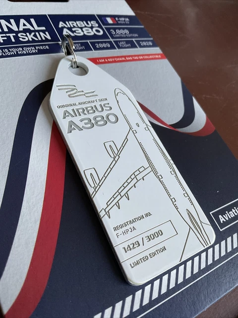 *RARE* AVIATIONTAG | Air France Airbus A380 F-Hpja | Msn 33 White Tag £ ...