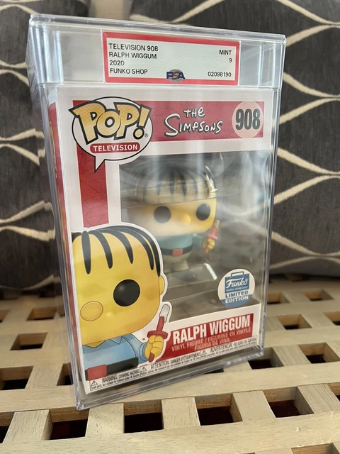FUNKO POP! THE Simpsons Ralph Wiggum Shop Exclusive #908 Graded PSA ...