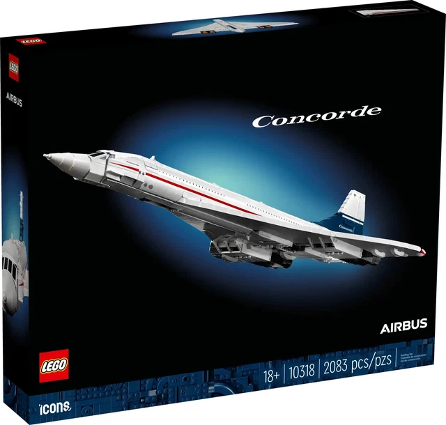 LEGO ICONS AIRBUS Concorde Iconic Model Plane Set 2083 PCS (10318 ...