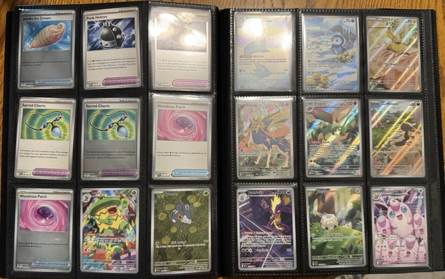 POKEMON PHANTASMAL FLAMES Near Complete Master Set #1-123 Binder IR FA ...