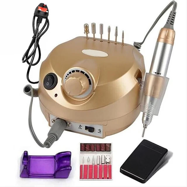 PRO 35000RPM ELECTRIC Nail Drill Machine Manicure Pedicure Nail File ...