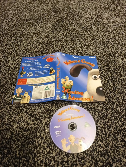 WALLACE AND GROMIT: 3 Cracking Adventures Dvd/sleeve only no case EUR 1 ...
