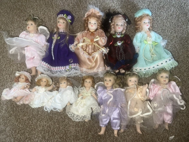 VINTAGE LEONARDO Collection 1:12th Scale Dolls House Porcelain Dolls ...