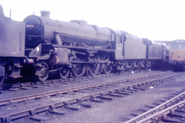 BRITISH RAIL LOCO 45444 Steam Railway Slide Barry Scrapyard ? Ref 270A ...