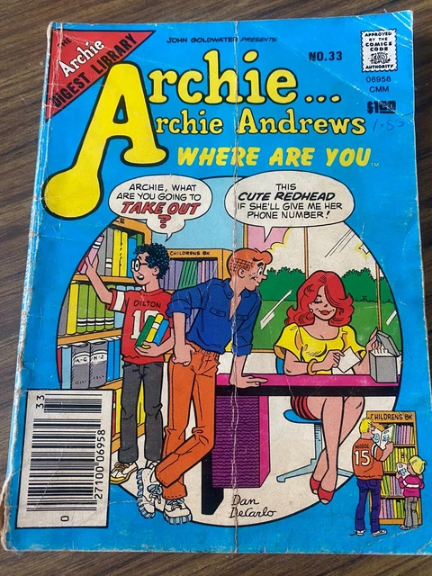 1984 ARCHIE COMIC - ARCHIE ANDREWS WHERE ARE YOU - Archie Digest ...