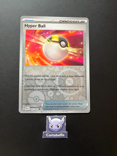 CARTE POKÉMON HYPER Ball 091/091 Reverse EV4.5 PAF Destinées à Paldea ...