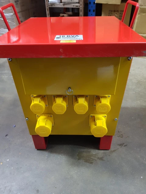 TRANSFORMER 10.0 KVA Single Phase 4X16Amp & 2X32Amp Outlet 110V M100C £ ...
