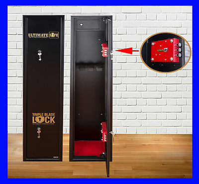 ULTIMATE SAFE® 4 Shotgun Rifle Gun Safe Cabinet With Ammo Box £189.98 ...