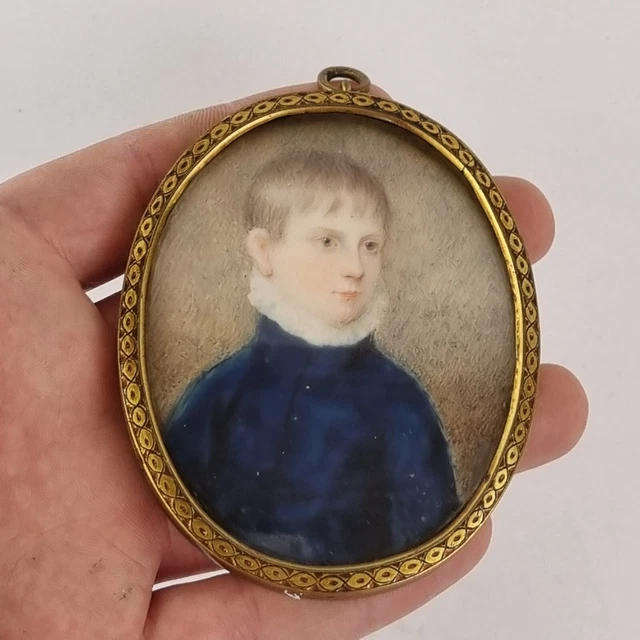 ATTRIBUTED TO RICHARD Cosway Portrait Miniature Of A Boy "Duke Of ...