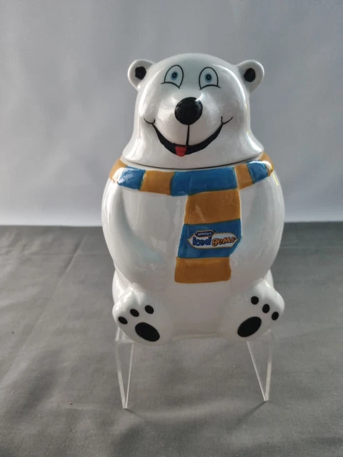 VINTAGE COOKIE JAR McVities Iced Gems Polar Bear Biscuit Barrel Retro £ ...