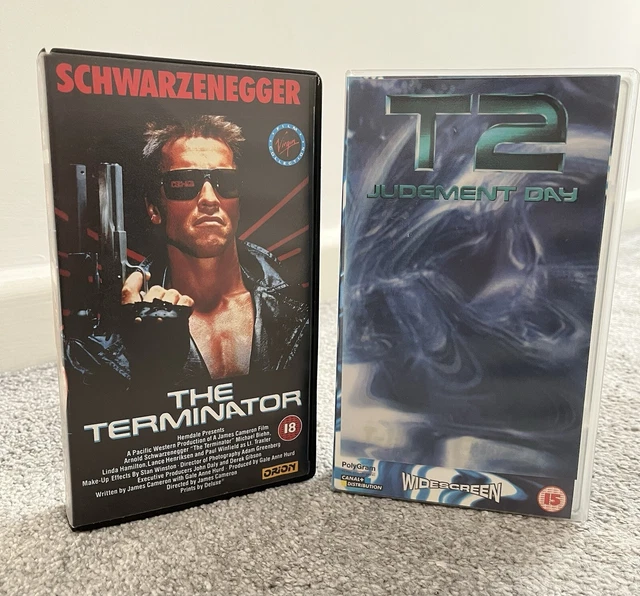 TERMINATOR AND T2-JUDGEMENT Day (T 1000 Extended Edition) VHS Bundle £ ...