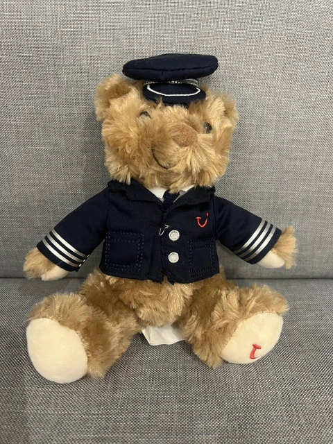 TUI PILOT TEDDY Bear 8” Soft Toy Plush Aviation £7.99 - PicClick UK