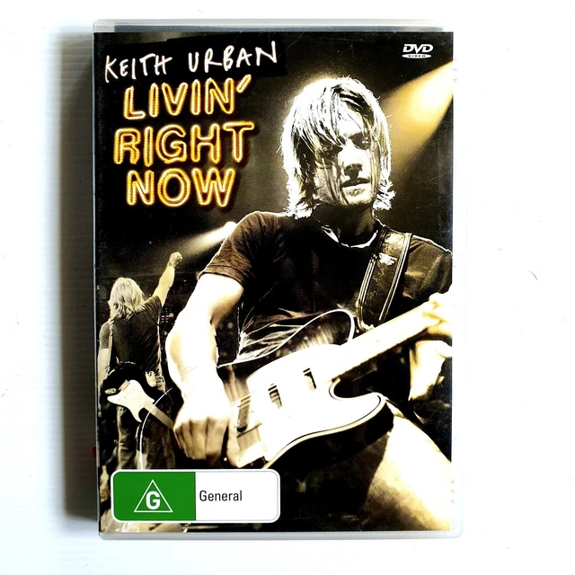 KEITH URBAN | Livin Right Now DVD 2005, Country Rock Gift Reg 4 VGC ...