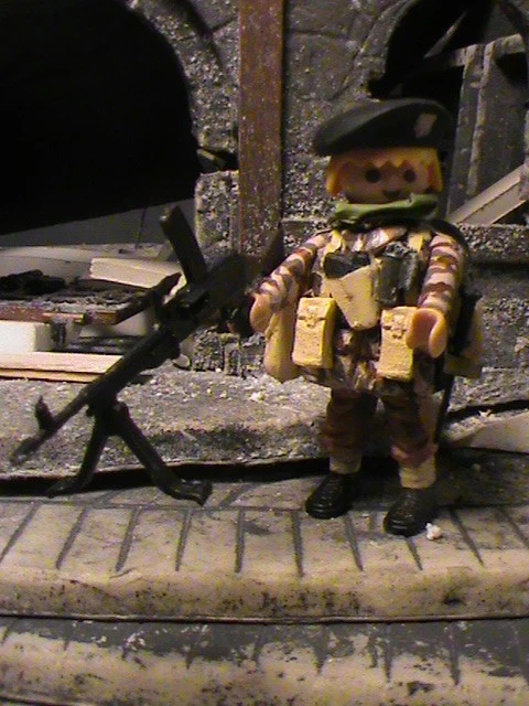 PLAYMOBIL CUSTOM AMETRA. Marine Commando (Frances) (Walcheren-1944) Ref ...