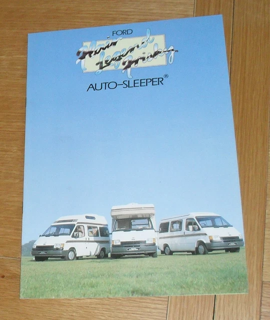 FORD TRANSIT AUTOSLEEPER Motorhome Brochure 1988-1989 - Flair Legend ...