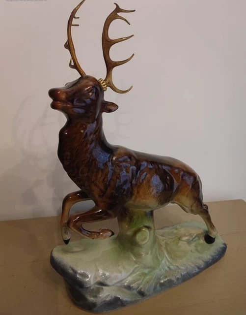 CERF HUBERT BEQUET - collection- Cerf en faïence artistique - Parfait ...