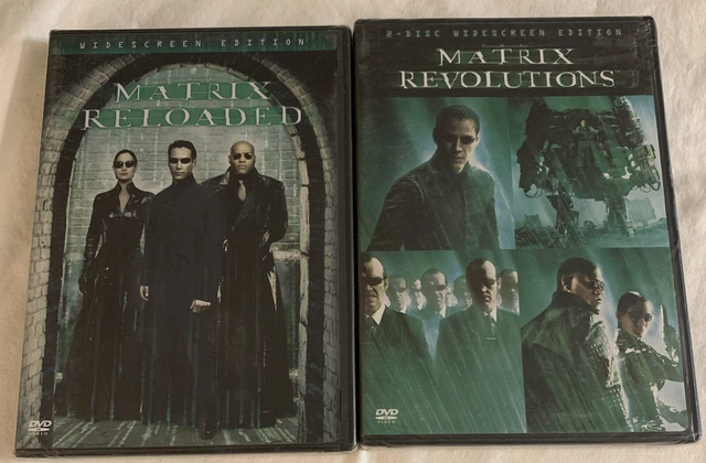 THE MATRIX SEQUELS Lot Of 2 (DVD, 2003) Sealed Reloaded Revolutions ...