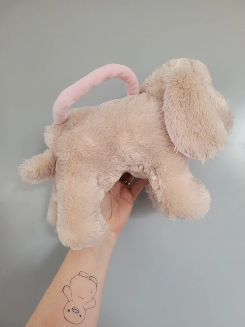 MATALAN GIRLS DOG Plush Bag Small HandBag Soft Toy Brown Beige Pink £10 ...