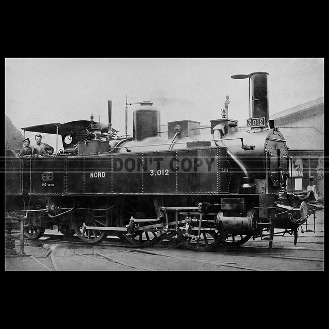 PHOTO T.000044 STEAM LOCOMOTIVE 3,012 CIE NORTHERN RAILWAYS STEAM TRAIN ...