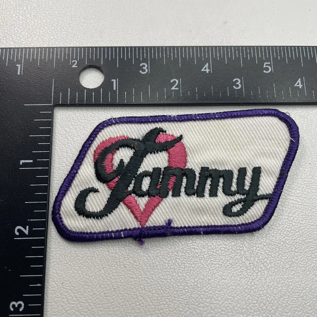 VINTAGE C 1970S Or 80s Fancy TAMMY Name Patch In Cursive Letters ...