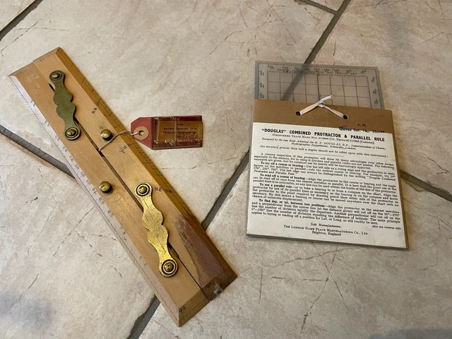 WW2 RAF NAVIGATION Kit Douglas Computer Ruler Aircraft Aircrew Bargain ...